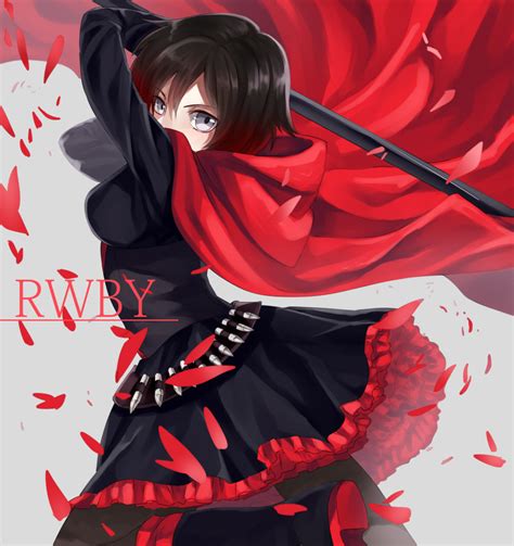 Ruby Rose Rwby Drawn By Rokumitsu Danbooru