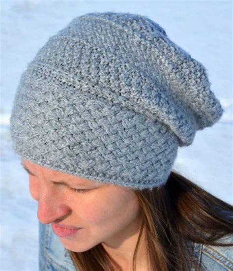How To Knit A Stylish Slouch Hat Easy Pattern Tutorial