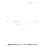 Module 4 HW Assignment Module 4 HW Assignment 1 Reproductive Intersex Surgery Female Genital