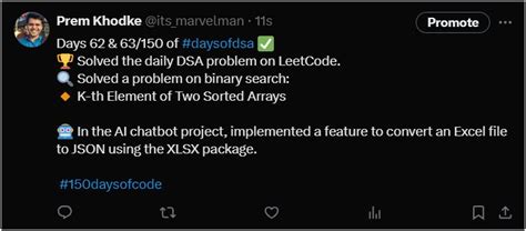 Daysofdsa Solved Dsa Problem On Leetcode Prem Khodke Posted On The Topic Linkedin