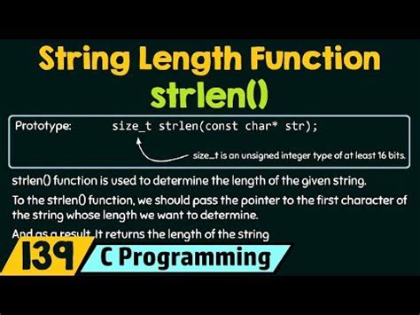 Learn String Length Function Strlen Mind Luster