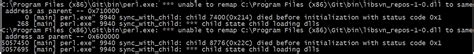 Git For Windows Not Cygwin Svn Clone Unable To Remap To Same Address As Parent Stack Overflow