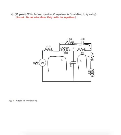 Solved Write The Loop Equations 3 Equations For 3