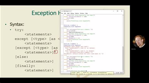 Cisc 160 Module 05 Part 03 Try Statements In Python Youtube