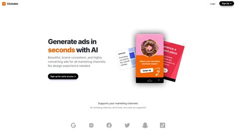 clickable generate ads instantly with ai showmebest ai