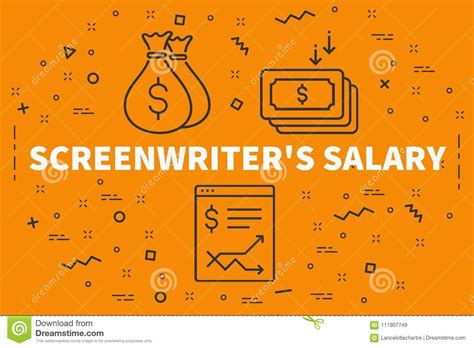 Conceptual Business Illustration With The Words Screenwriter S S Stock Illustration