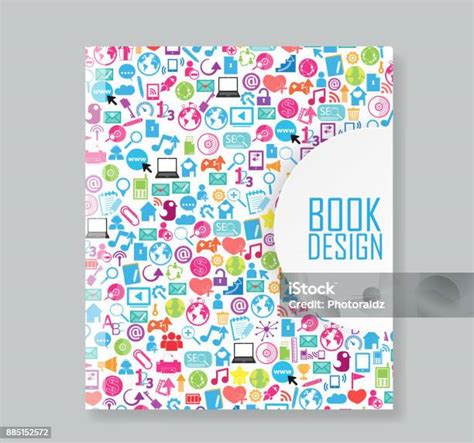 보고서 소셜 네트워크와 배경 미디어 아이콘 벡터 일러스트 레이 션 커버 가리기에 대한 스톡 벡터 아트 및 기타 이미지 가리기