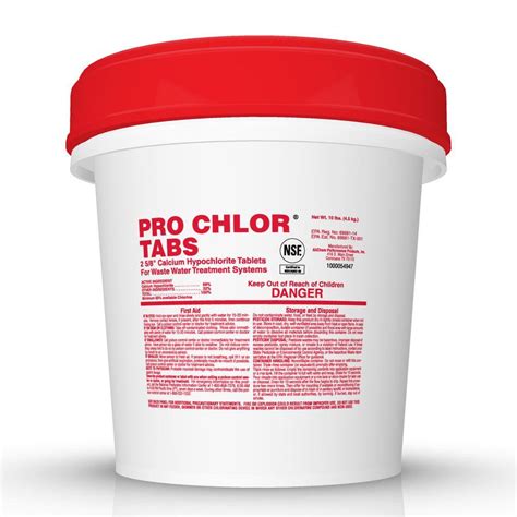 Pro Chlor Tabs 47010 10 Lbs Aerobic Septic Tablets Drain Openers