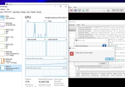 Qupath With Cuda Doesnt Release Gpu Memory After Stardist Segmentation