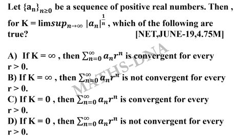 Q CSIR NET JRF MATHEMATICS JUNE PART C REAL ANALYSIS YouTube