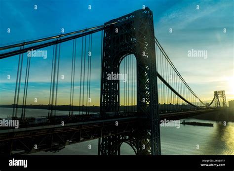October 2021 Ny Ny Usa The George Washington Bridge Is A Double