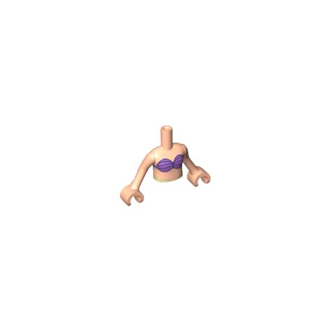 Lego Ariel Torso Girl With Shells Bikini Top Pattern 92456 Dd Bricks
