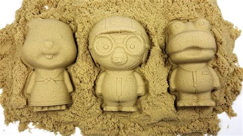 뽀로로 모래 아이와 샌드로 틀찍기 마법 모래 놀이와 장난감 알까기 놀이 어린이 유아 동영상 Youtube