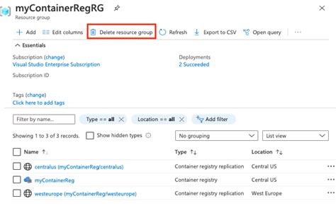 Quickstart Create Geo Replicated Registry Arm Template Azure
