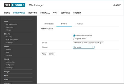 Configuration Usb Serial Adapter NetModule Router Wiki