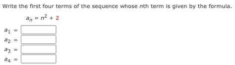 Solved Find The Indicated Term Of The Sequence Whose Nth Chegg Com
