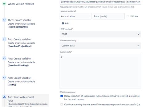 How To Trigger A Bamboo Build From Jira Cloud Tmc Application