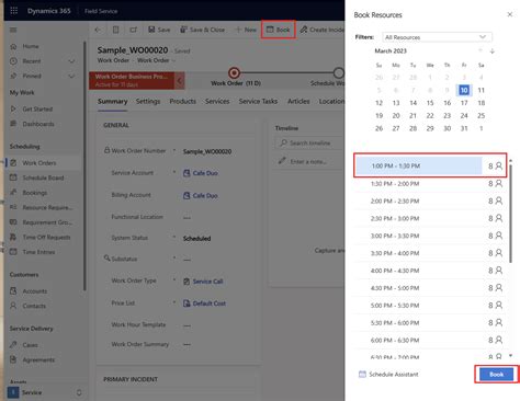 Quickly Schedule Work Orders And Requirements Dynamics 365 Field Service Microsoft Learn