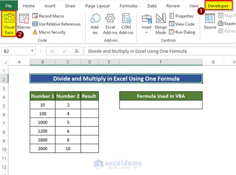 How To Divide And Multiply In One Excel Formula 4 Methods Exceldemy