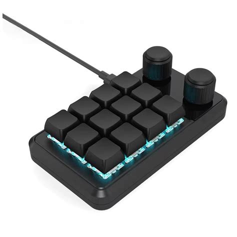 Programming Macro Custom Wired Keyboard Rgb 12 Key Copy Paste Button Mini Gaming Keypad Hotswap