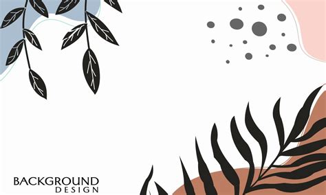 Natural Theme Abstract Banner Minimalist And Elegant Background