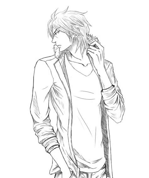 Как нарисовать аниме парня в полный рост 24 фото