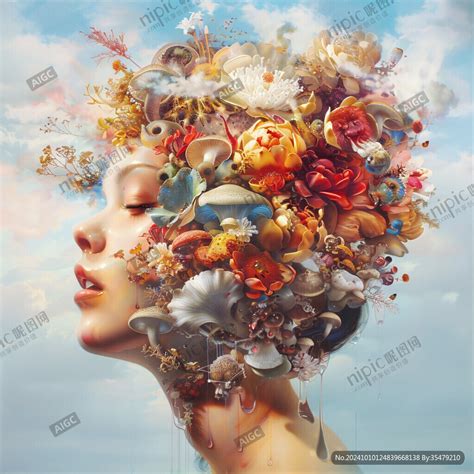 Ai创作图3d超现实主义 美女创意插画 3d奇幻艺术 唯美艺术创意 超现实主义意境画 美女创意海报 Cgi超现实主义 梦幻人物创意插画 唯美梦幻现代艺术 大气创意造型 3d立体装饰画下载 超
