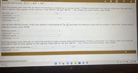 Solved Consider The Vunction Fx4x68x4 Find The Largest