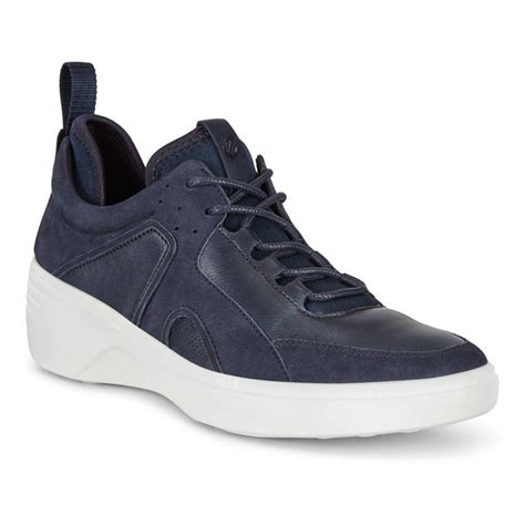 Pantofi Sport Dama Ecco Soft 7 Wedge Piele Negru Alb 40 Emag Ro