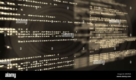 Computer Code Processing Against A Black Background Program Coding And
