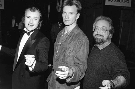 Phil Collins Sting And Ken Ehrlich At The Grammys 1986 R Thepolice
