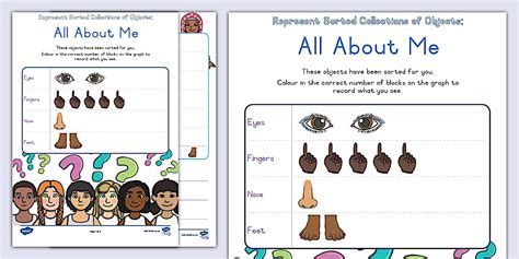 Grade R Data Handling Represent Collections All About Me