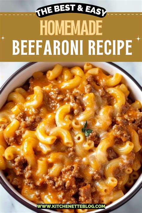 Easy Stovetop Beefaroni Recipe