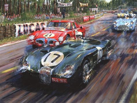 Le Mans 1953 By Nicholas Watts The 2nd Placed Jaguar C Type Of