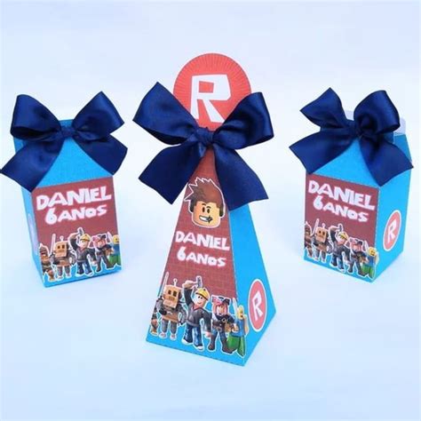 Kit Roblox 20 Caixas Personalizadas Elo7 Produtos Especiais