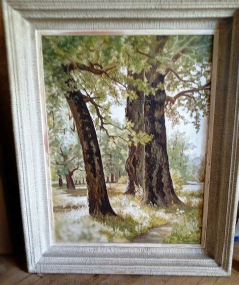 Стара картина пейзаж Картина с акварелни бои 66 Cm 80 Cm Хартия Оригинал Картини Пей