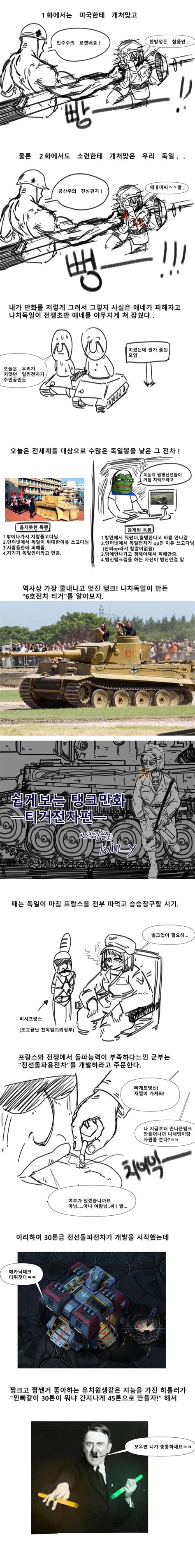 쉽게보는 탱크만화 티거편 포텐 터짐 최신순 에펨코리아