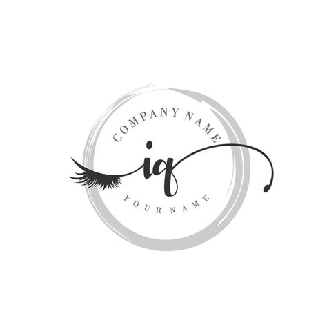 Initial Iq Logo Handwriting Beauty Salon Fashion Modern Luxury Monogram