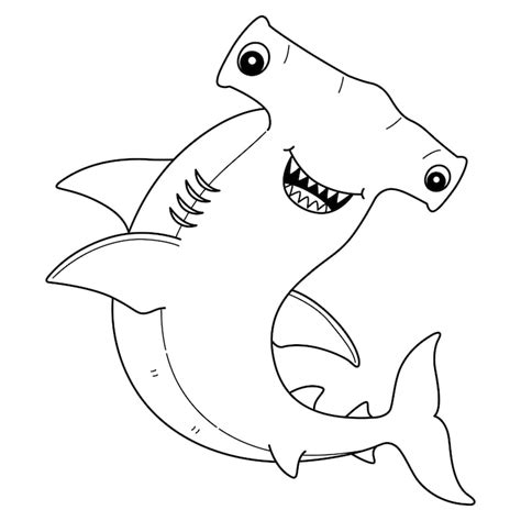 상어 색칠 공부 이미지 Freepik에서 무료 다운로드