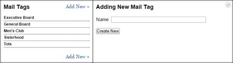 Creating Mail Tags Shulware