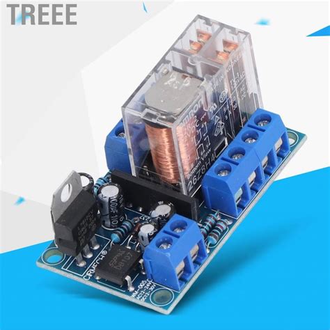 Treee โมดูลเครื่องขยายเสียง 2 0 ช่อง 60ma แผงป้องกันลำโพง Ac Dc 12 24v สำหรับวงจร Diy Shopee