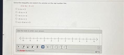 solved solve the inequality and sketch the solution on the