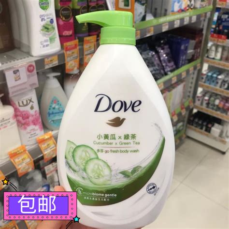 香港正品Dove多芬沐浴乳1000ml小黄瓜绿茶清爽水嫩沐浴露 虎窝淘