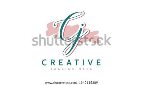 Cj Initials Handwriting Logo Vector Stock Vector Royalty Free 1942115389 Shutterstock
