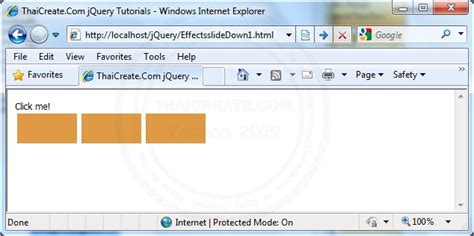 slidedown effects jquery