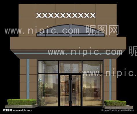 简约风格线下门店外观设计图效果图环境设计设计图库昵图网