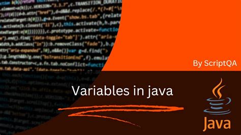 Variable In Java Understanding Its Types Youtube
