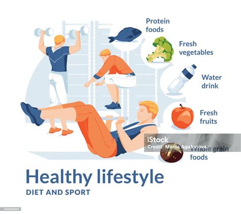 Fifferent 활성 Ctive Fitnes 남자 체육관 클럽에서 운동을 건강한 스포츠 음식은 인포그래픽에 유익합니다 흰색