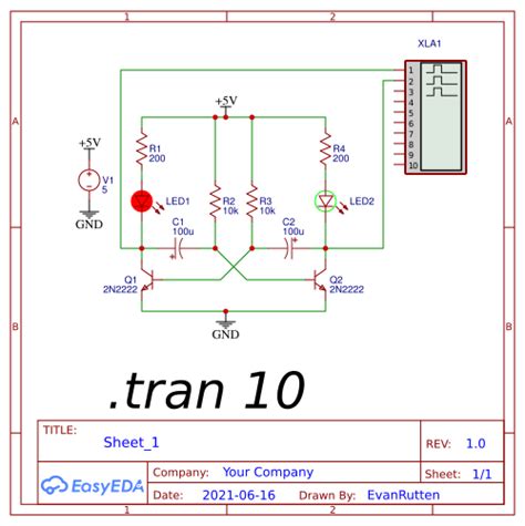 Multivibrator Transistors EasyEDA Open Source Hardware Lab
