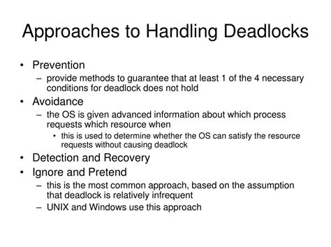 Ppt Deadlock Prevention Powerpoint Presentation Free Download Id1279992